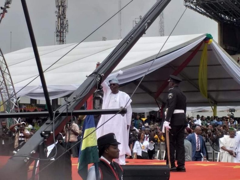 PHOTONEWS: Babajide Sanwoolu arrives for his Inauguration as the new ...