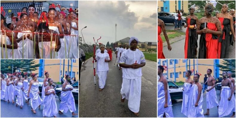 Photos Of Rivers State University Induction For 100-Level Theatre Arts ...