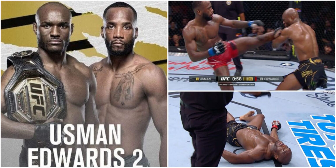 Leon Edwards Knocks Out Kamaru Usman With 'Head-Kick' To Win UFC ...