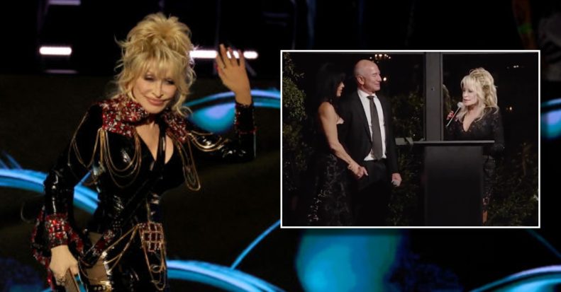 Jeff Bezos And His Girlfriend Lauren Sanchez Gift Dolly Parton $100 ...