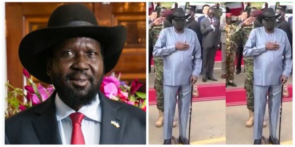 South Sudan President, Salva Kiir Pees On Himself While Reciting National Anthem On Live TV ...