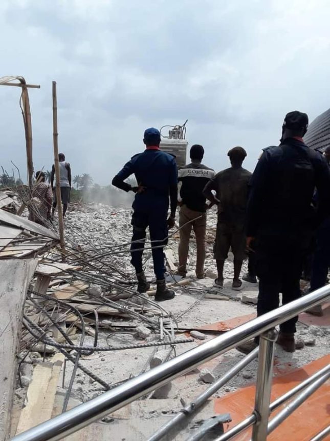 Many feared dead as Two storey building collapse in Rivers state ...