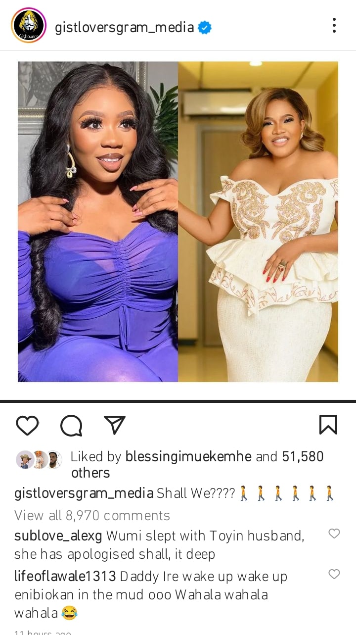 Wumi Toriola Opens Up About Sleeping With Toyin Abraham’s Husband And Ex-Husband | Kanyi Daily News