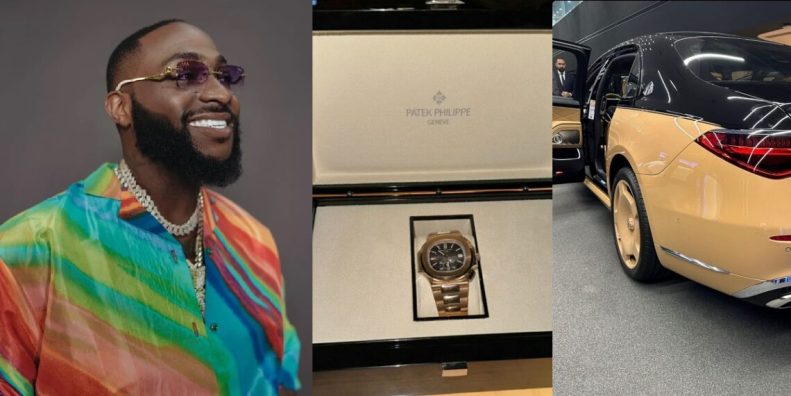Davido Says He Spent $1m In A Day On Patek Wristwatch And Maybach Car ...