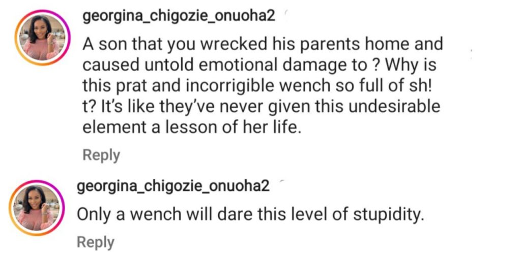 "You're A Wench" – Georgina Onuoha Slams Judy Austin For Mourning May ...