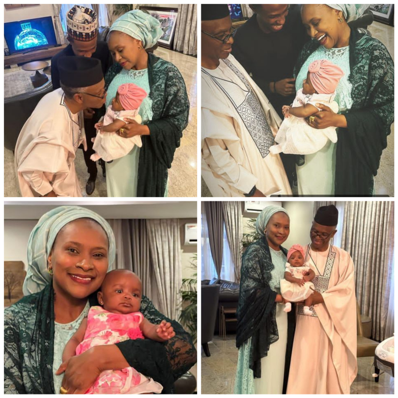 Governor Nasir El-Rufai And His Wife, Aisha Ummi Garba Welcomes baby ...