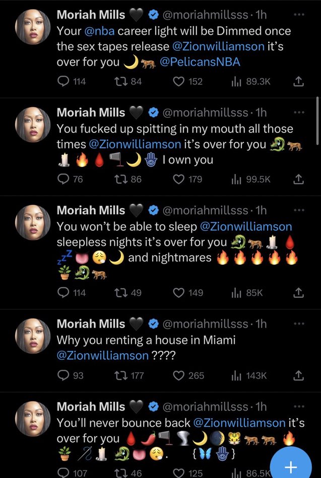 P0rnstar, Moriah Mills Threatens To Release Zion Williamson's Sεx Tapes ...