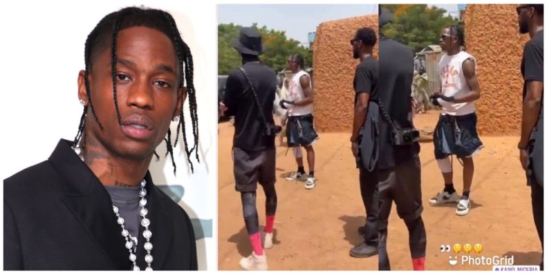 Nigerians React As US Rapper, Travis Scott Is Spotted Shooting Music ...