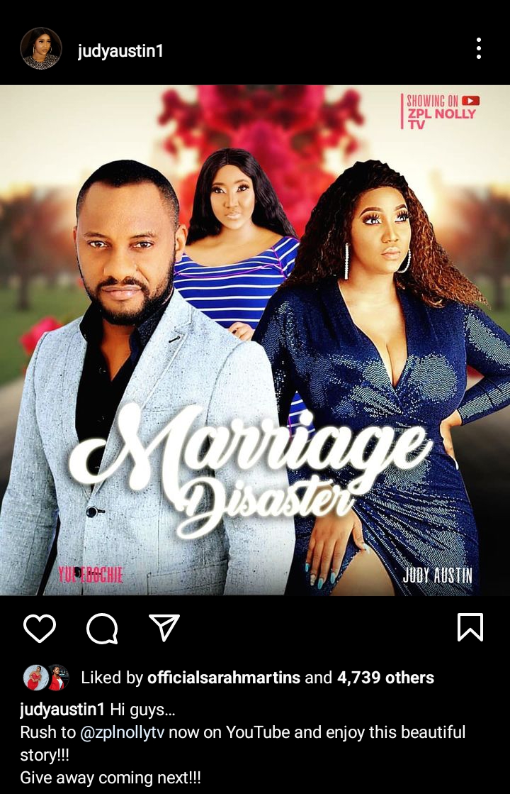 Netizens Reacts As Yul Edochie And Judy Austin Unveils New Movie "Marriage Disaster" | Kanyi ...