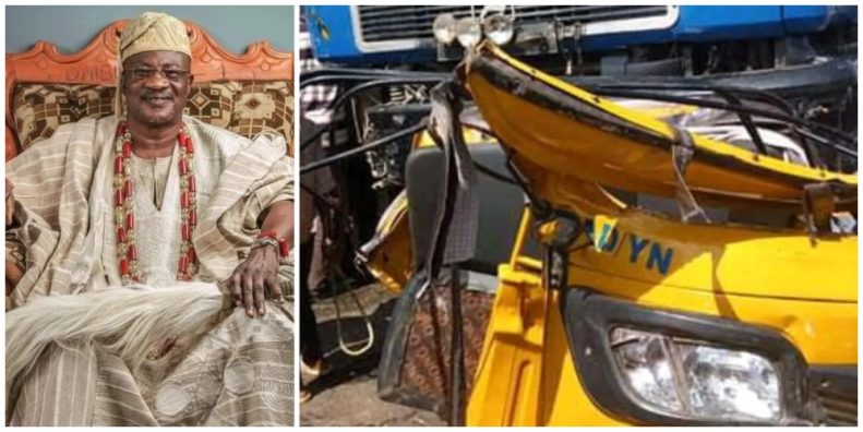Tragedy Strikes As Truck Crushes Ogun Monarch To Death Inside 'Keke ...