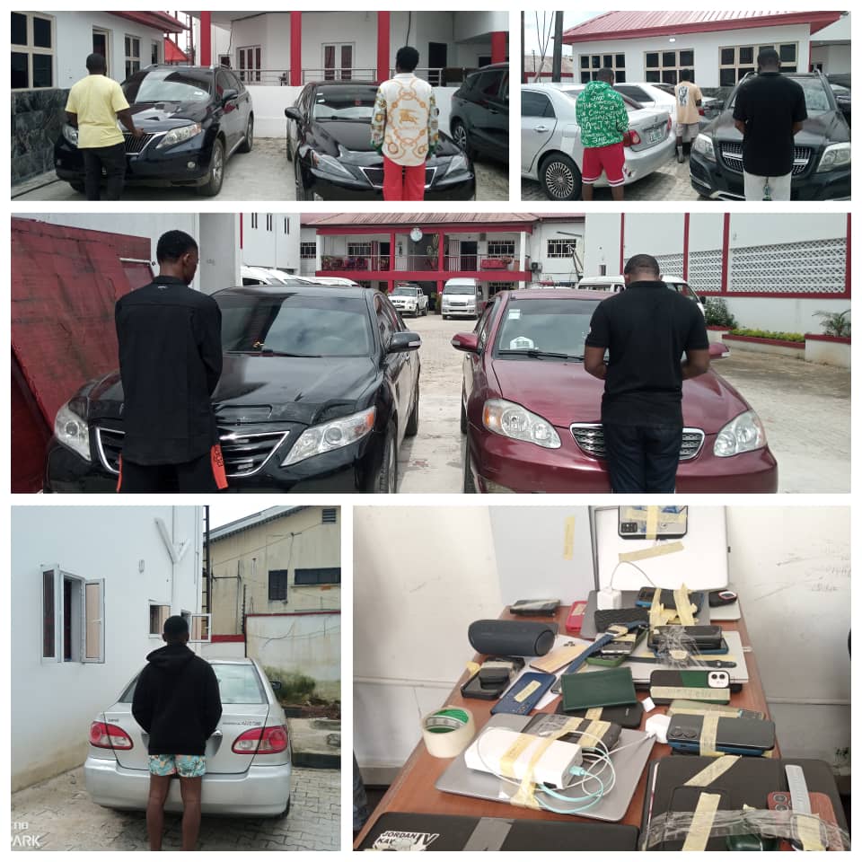 Eight Exotic Cars, iPhones, Laptop Recovered As EFCC Arrests 38 Suspected 'Yahoo Boys' | Kanyi ...