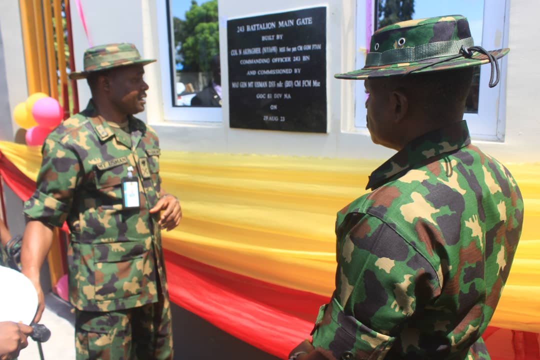 GOC 81 Division commissions 243 Battalion Barracks Main Gate | Kanyi Daily News