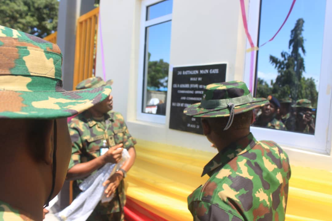 GOC 81 Division commissions 243 Battalion Barracks Main Gate | Kanyi Daily News