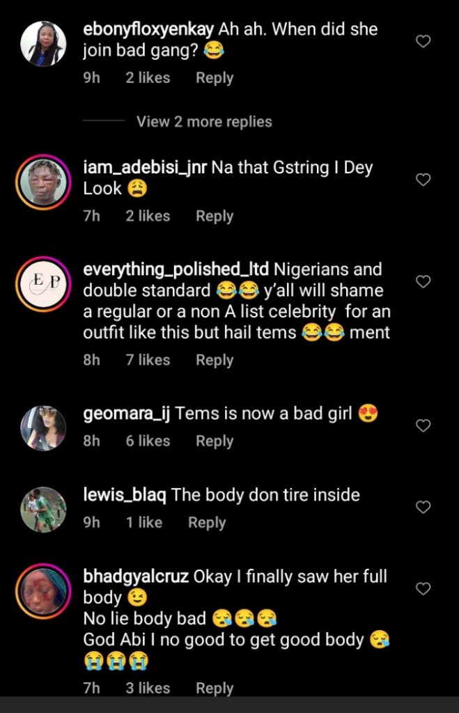 She Don Spoil Shes Now A Bad Girl Nigerians Reacts As Tems Steps