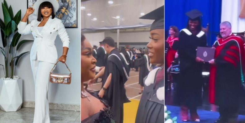 Mercy Aigbe Breaks Down In Tears As Her Daughter, Michelle Graduates ...