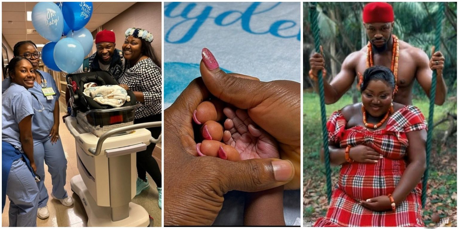 Actor Stan Nze And Wife Blessing Obasi Welcome Baby Boy [Photos/Video ...