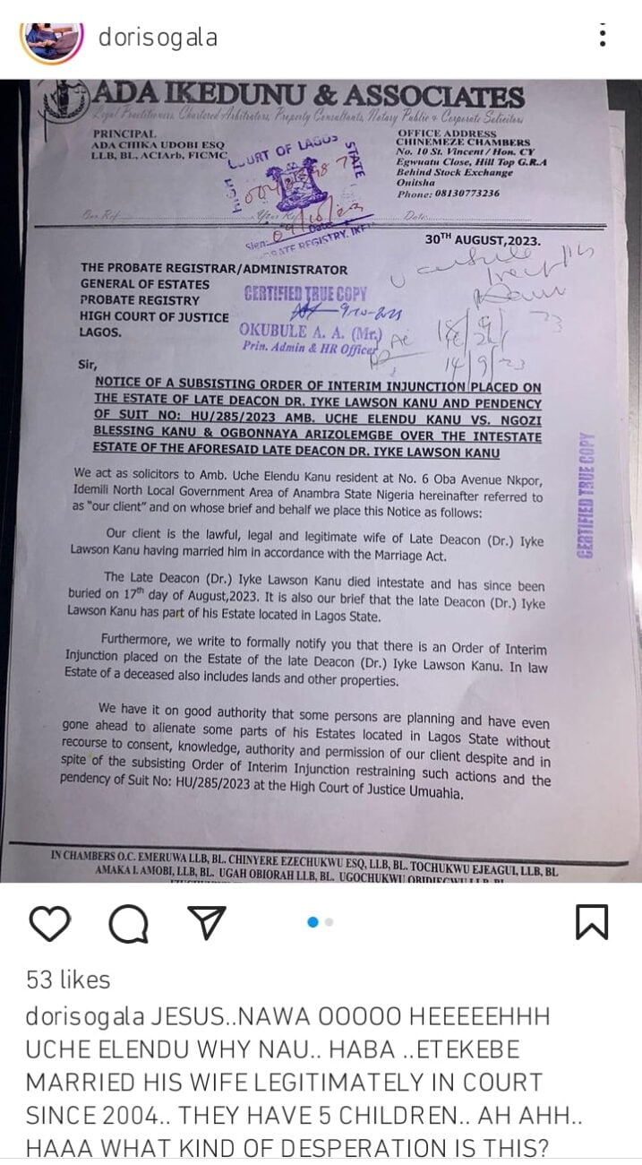 Doris Ogala Calls Out Uche Elendu For Fighting With Married Woman Over ...