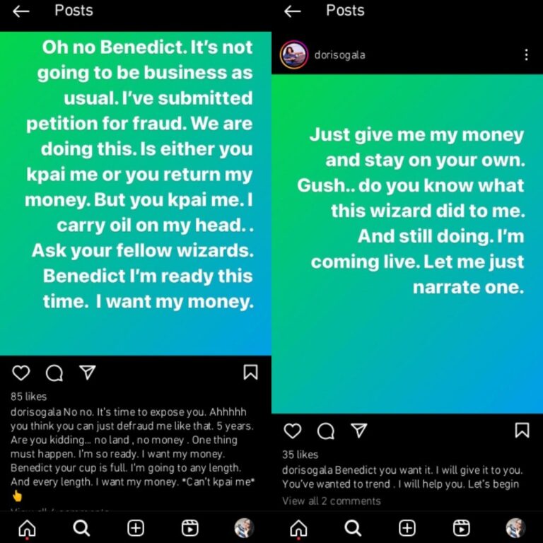 Doris Ogala Slams Benedict Johnson Over Alleged Unpaid Debt, Fraud, Backbiting | Kanyi Daily News