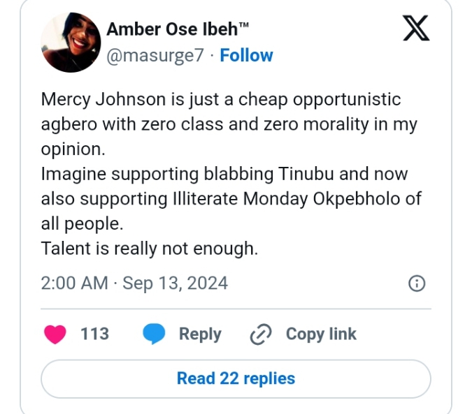 Mercy Johnson Slammed For Campaigning For APC Edo Governorship ...