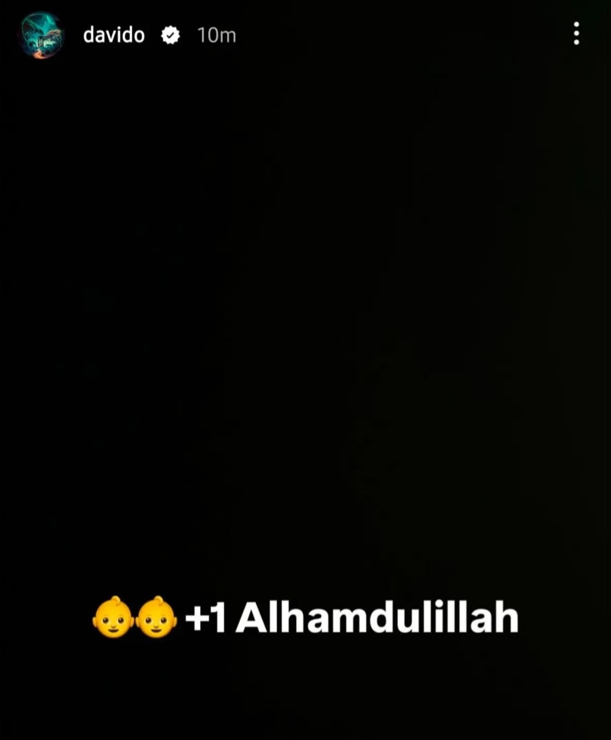 Davido Celebrates His Twin Babies With Wife Chioma On Their First ...