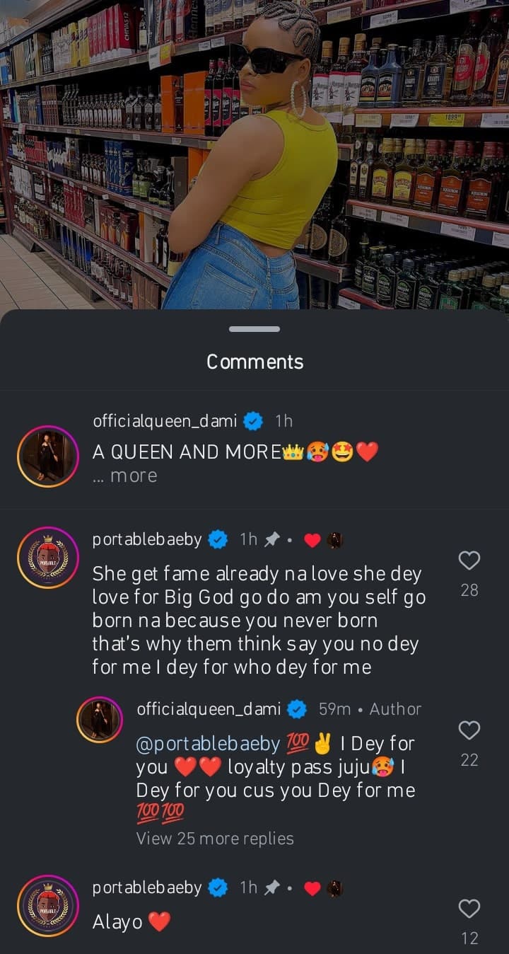 Queen Dami Reacts As Portable Vows To Impregnate Her Amid Fight With ...