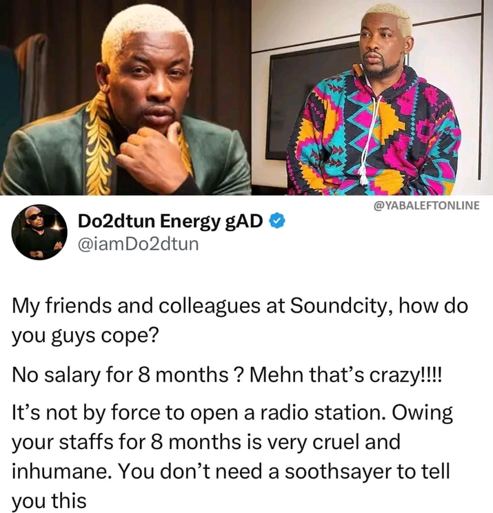OAP Dotun Calls Out Soundcity Radio Station For Owing Staff Eight ...