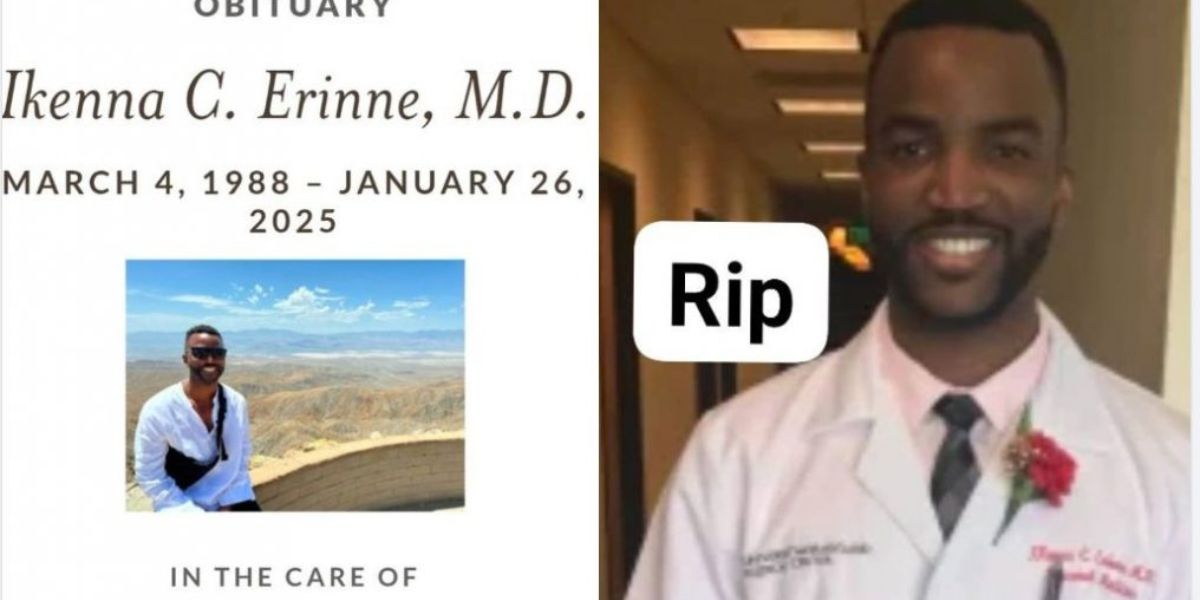 US-Based Nigerian Doctor, Ikenna Erinne Kills Himself Over $15,000 ...