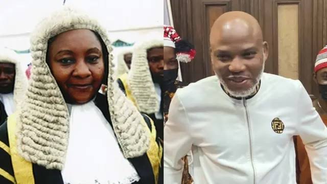 Nnamdi Kanu Challenges Court Jurisdiction As Justice Binta Nyako Adjourns Case Indefinitely ...