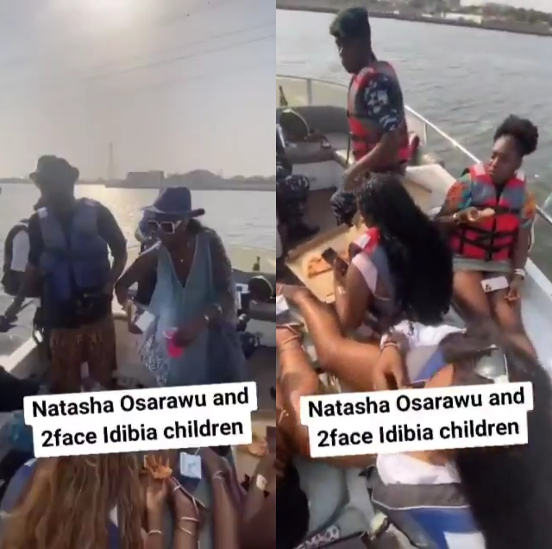 Natasha Osawaru Spotted Spending Time With 2Face Idibia And His Daughter [Video] | Kanyi Daily News