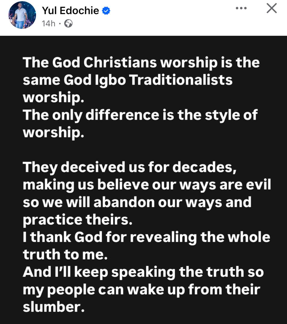 Christians And Igbo Traditionalists Worship Same God In Different Ways ...