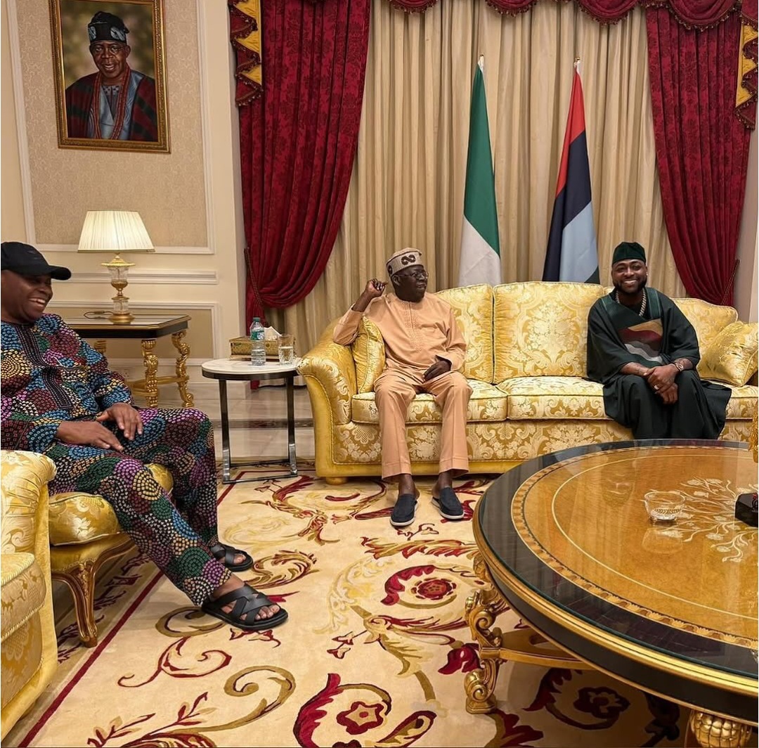 President Tinubu Hosts Davido With His Father Deji Adeleke And Governor ...