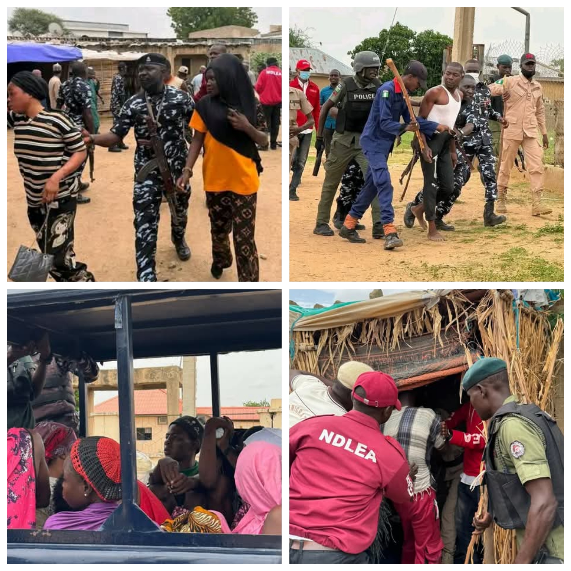 Many Arrested As Police, NDLEA, DSS Raid Notorious Drug Dens And ...